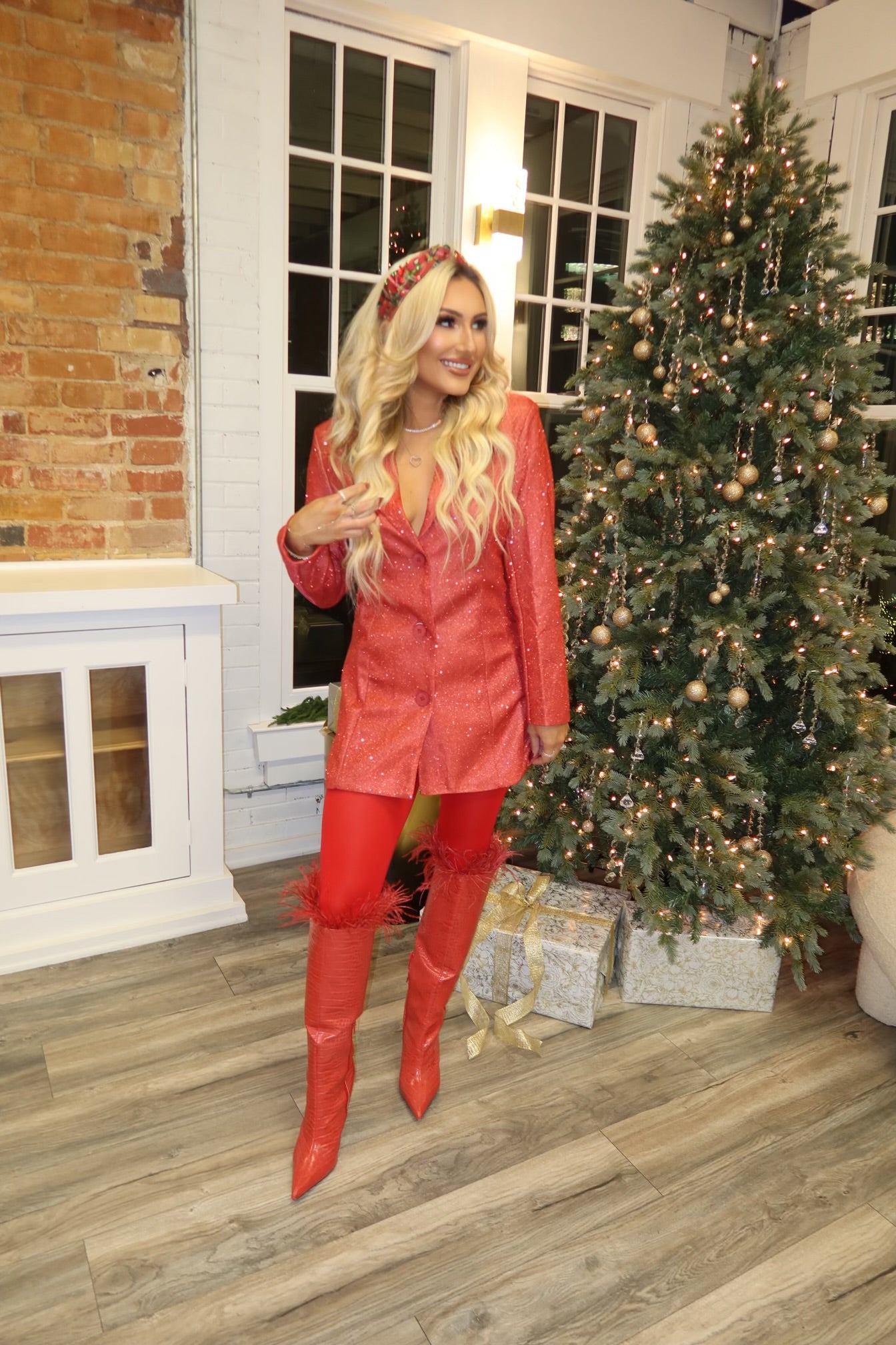 Santa Baby Red Glitter Blazer – Pretty Little Babes Boutique